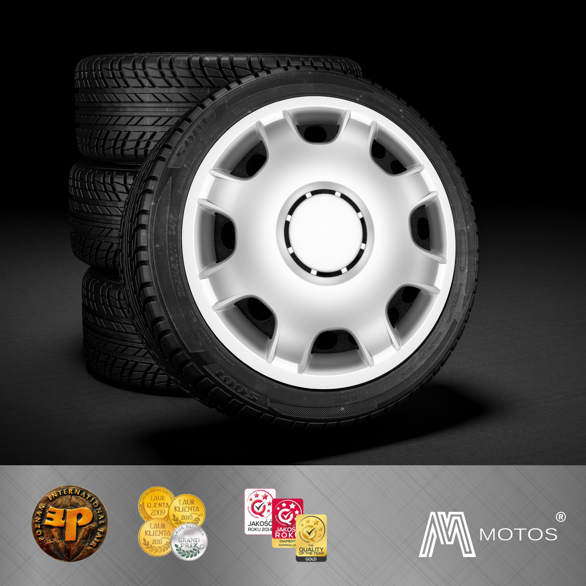 Set 4, Capace Roti, Gorecki, Argo, Speed Van, 16", ABS, Argintiu, Alb ...